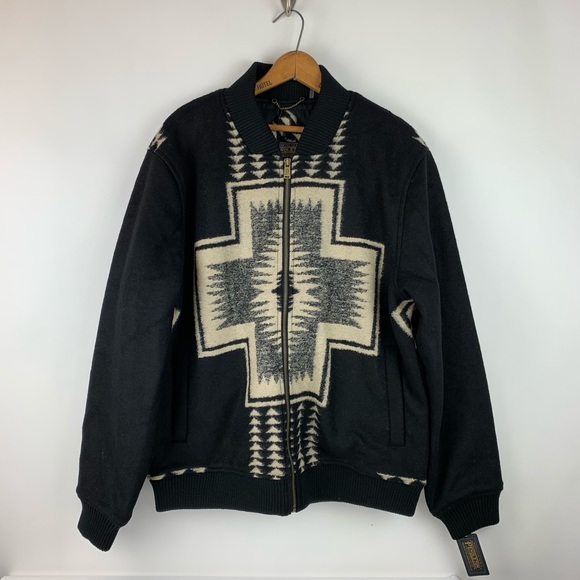 Pendleton | Jackets & Coats | Pendleton Black Western Wear Tribal ...